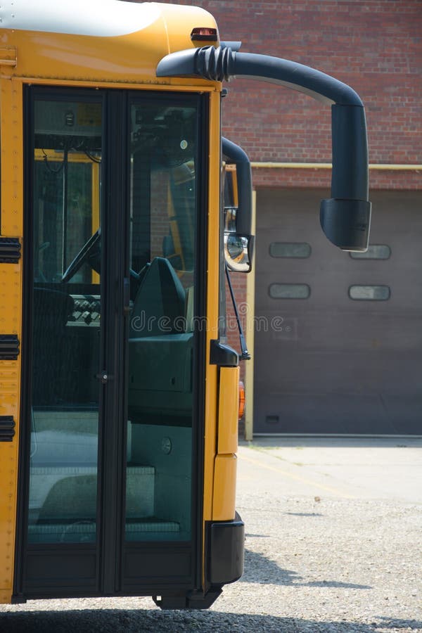 School bus door stock image. Image of door, bussing, school - 55312189
