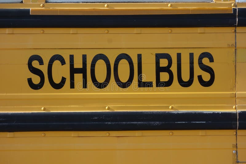 School Bus for Driving Schoolchildren Safely To School Stock Image ...