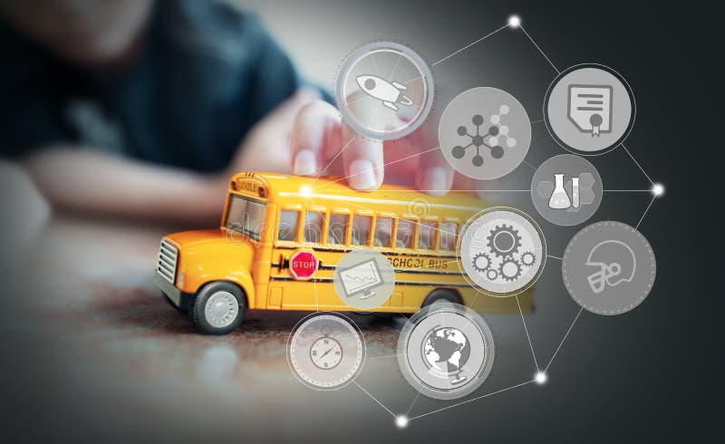 School Bus.Education Concept Stock Photo - Image of global, connection ...