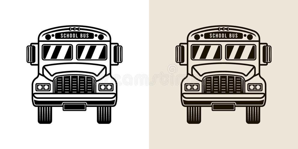 Bus Front View Stock Illustrations – 6,319 Bus Front View Stock ...
