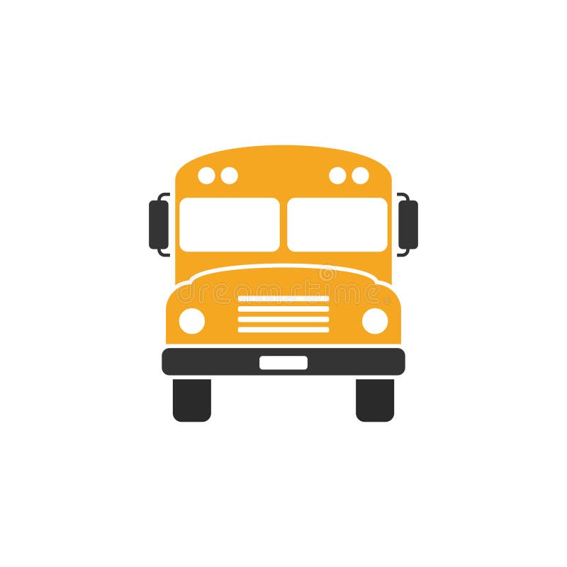School bus front view stock vector. Illustration of child - 96645934