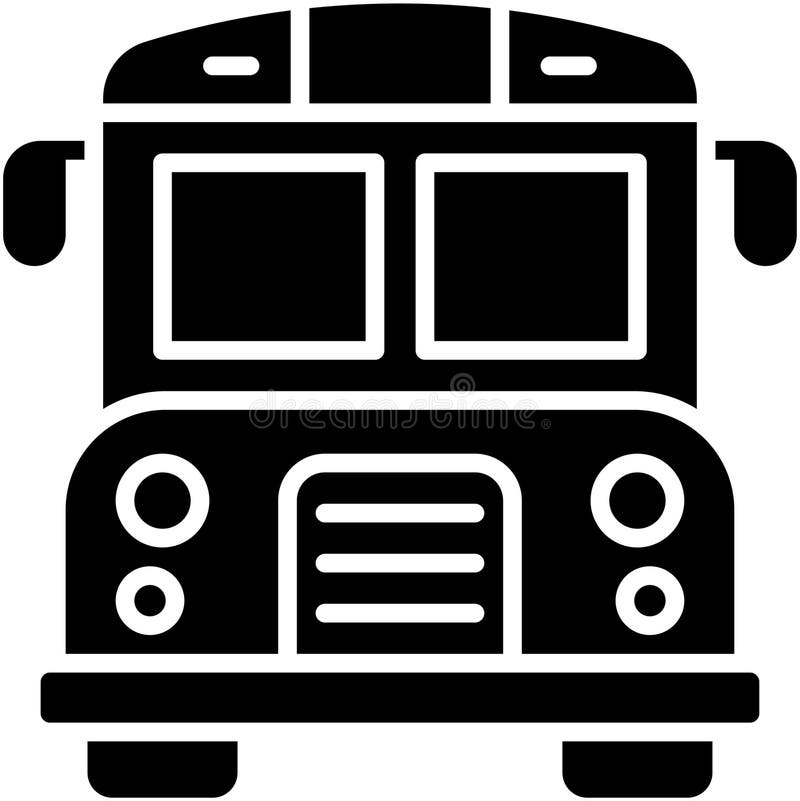 School Bus Icon, High School Related Vector Illustration Stock Vector ...