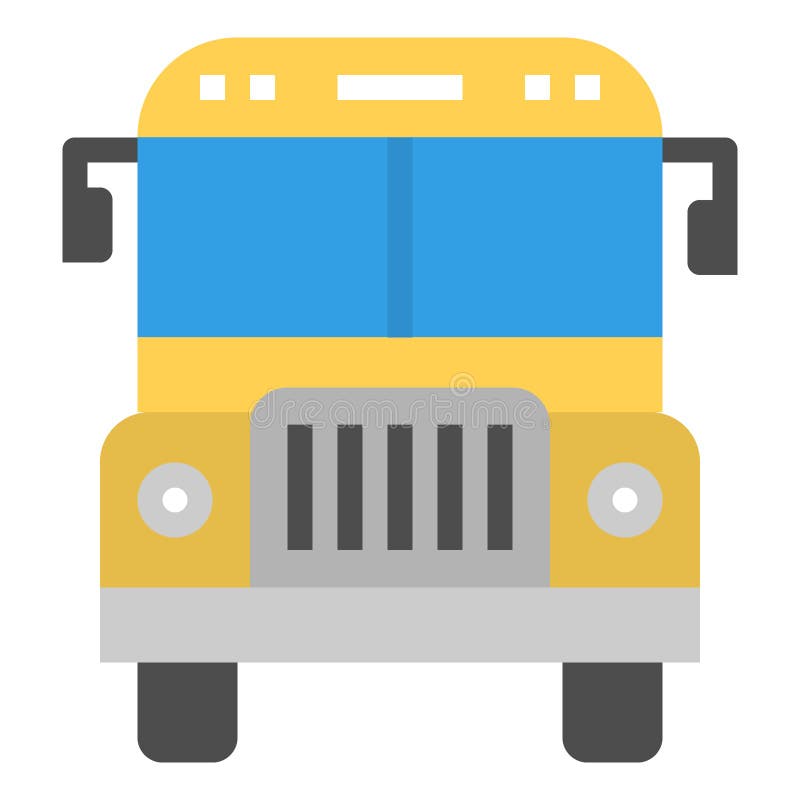 SCHOOL BUS ICON SYMBOL VECTOR Stock Vector - Illustration of logo ...