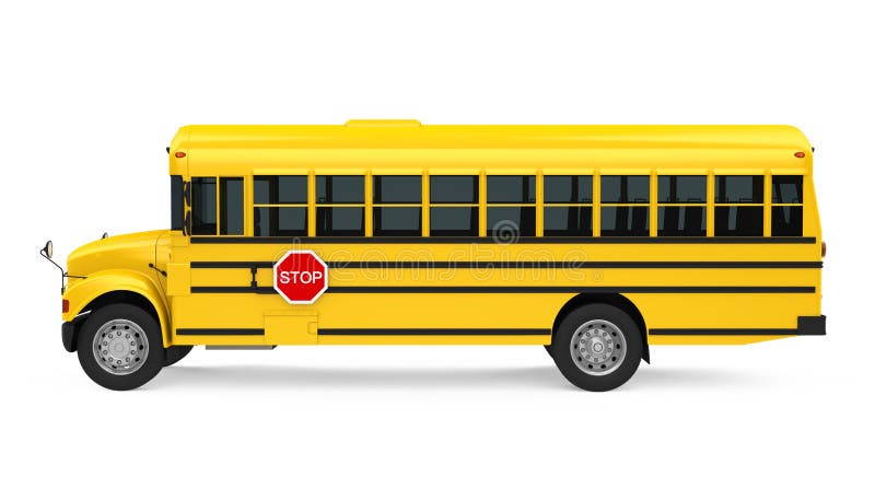 School Bus Isolated stock illustration. Illustration of elementary ...