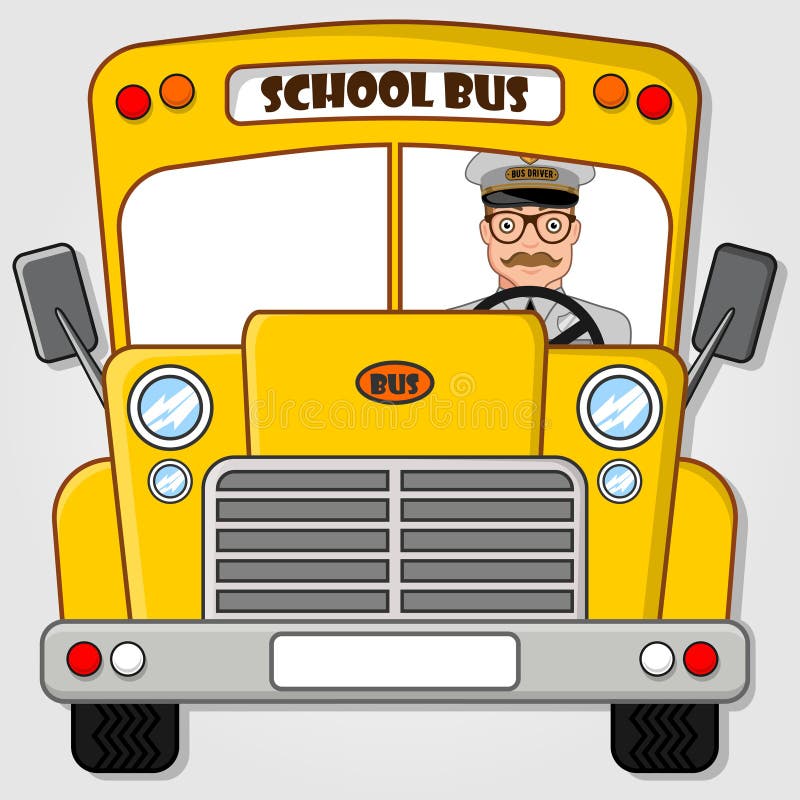 Bus Driver Cartoon Face. stock vector. Illustration of occupation ...
