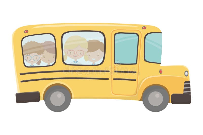 School bus and kids design stock vector. Illustration of cool - 150465254