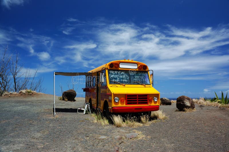 School Bus Oasis stock image. Image of concession, tropical - 1773343