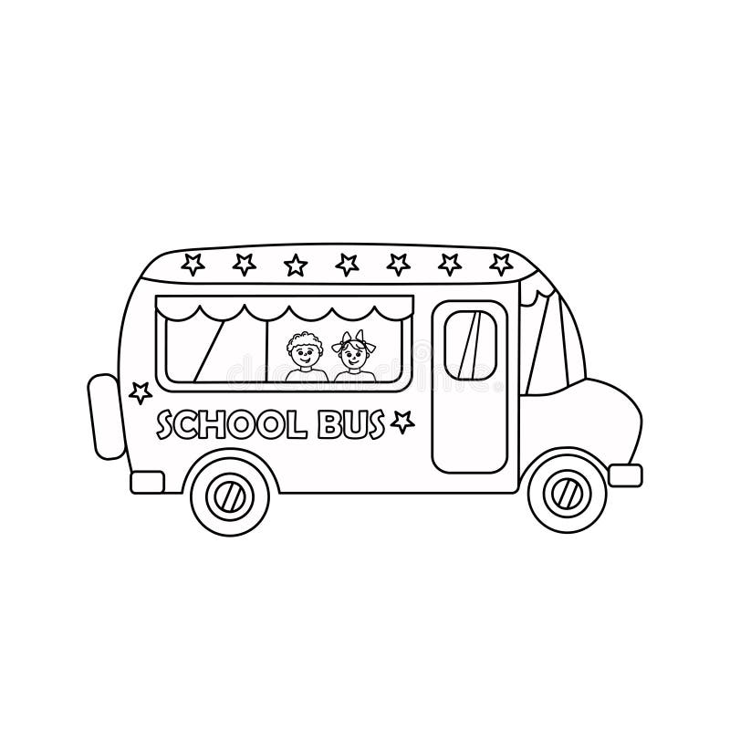 School Bus Outline Stock Illustrations – 7,324 School Bus Outline Stock ...