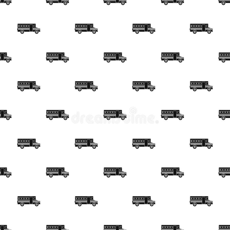 School Bus Pattern, Simple Style Stock Vector - Illustration of simple ...