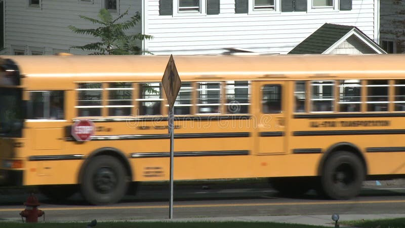 School Bus Pick-up (1 of 3) Stock Footage - Video of graduate ...