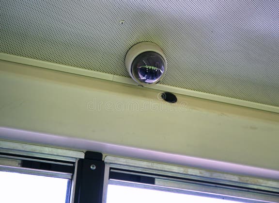 School Bus Security Camera stock image. Image of coverage - 161490781