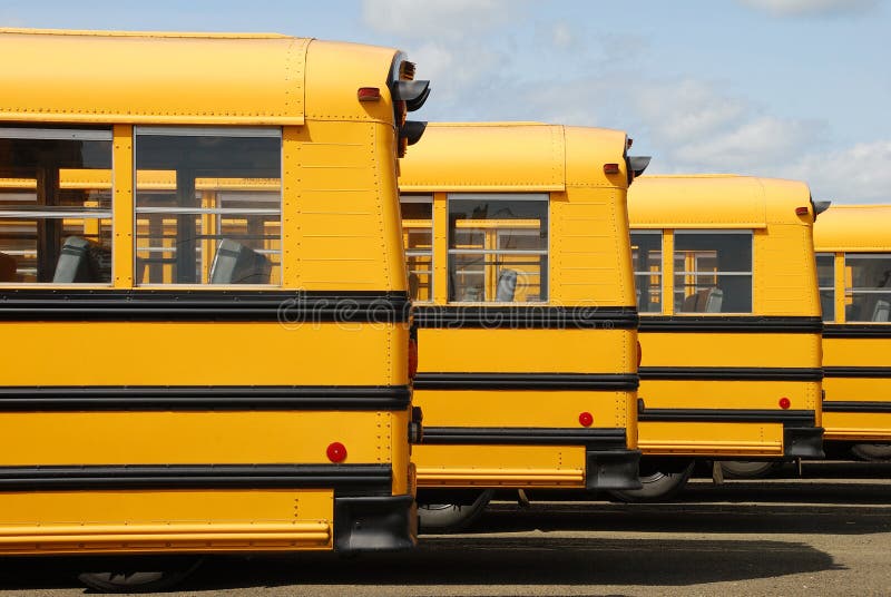 School Bus Parking stock image. Image of education, kids - 2941801
