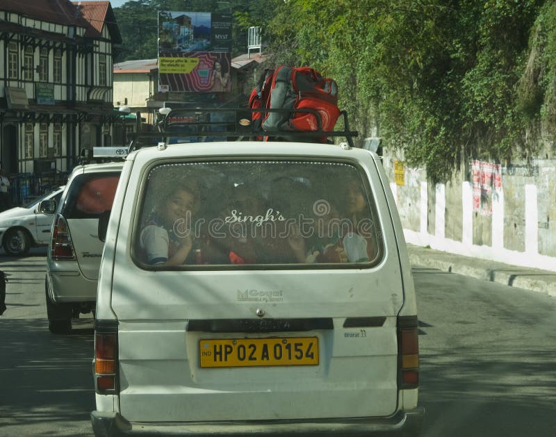 School Bus Shimla editorial image. Image of school, home - 68955470