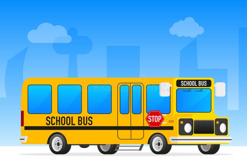 School Bus Front Side View Stock Illustrations – 415 School Bus Front ...