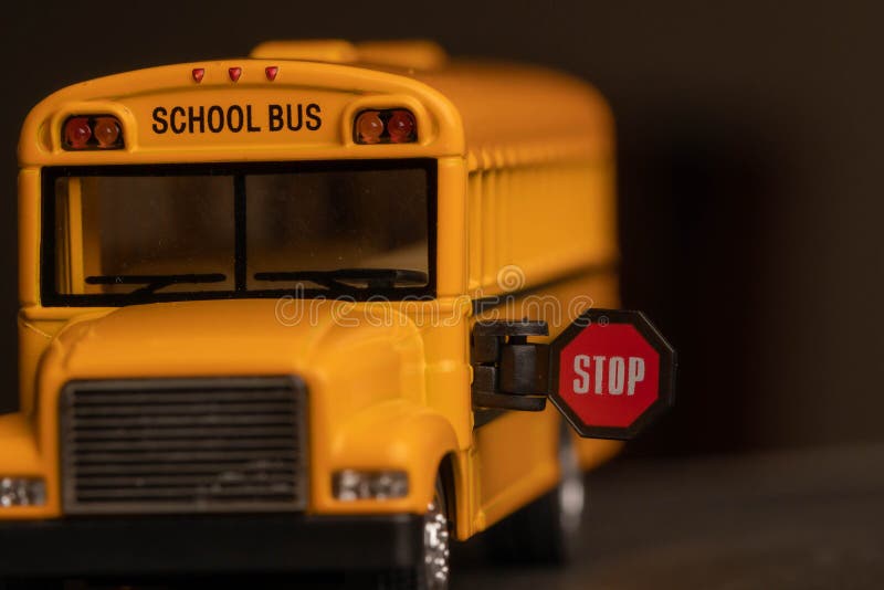 School bus Stop stock photo. Image of district, kids - 227490504