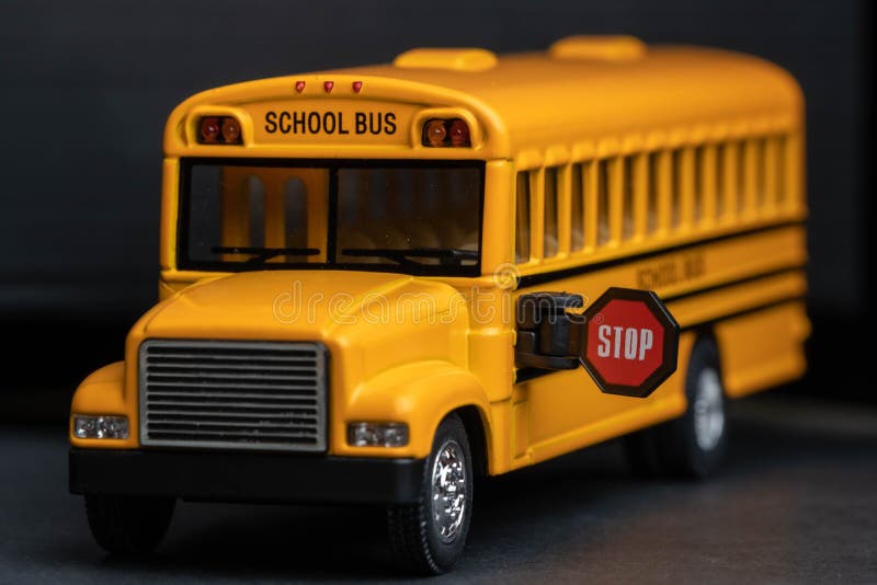 School bus Stop stock image. Image of days, childhood - 227490507