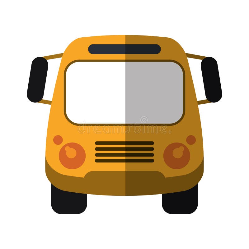 School Bus Student Transport Shadow Stock Vector - Illustration of ...