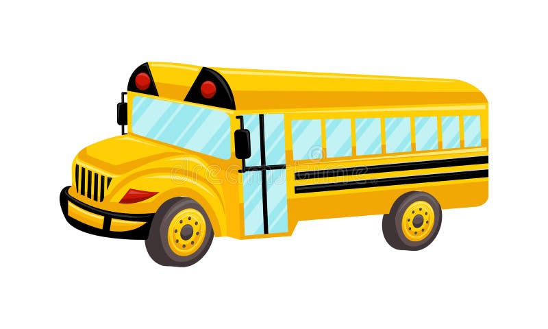School Bus Template Vector Isolated Design Stock Vector - Illustration ...