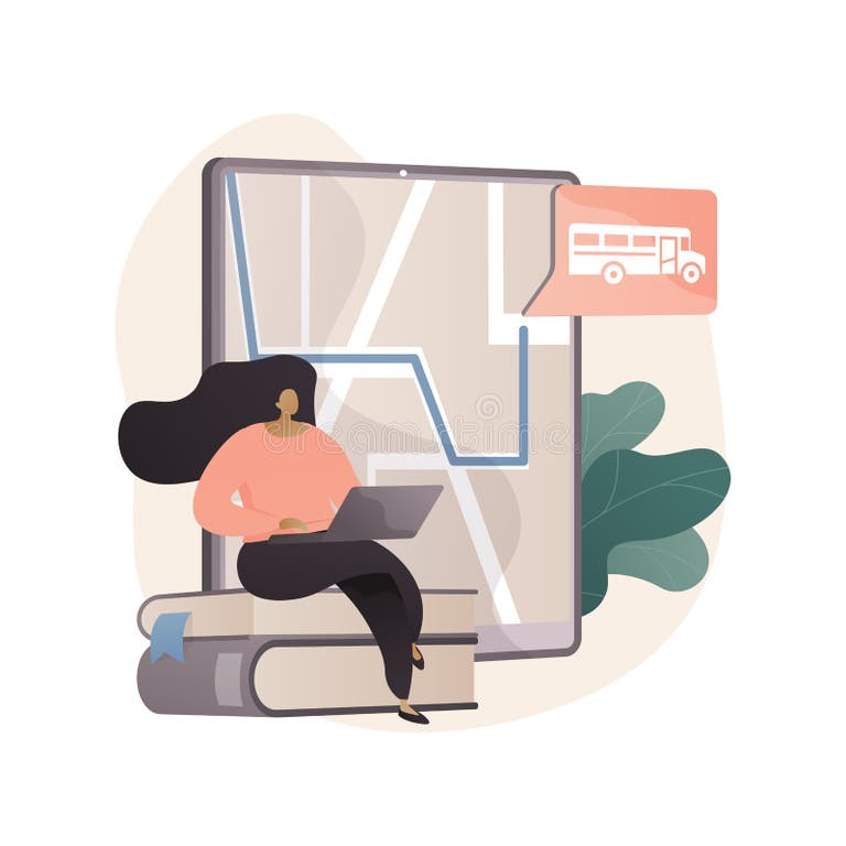 Bus Tracking System Stock Illustrations – 180 Bus Tracking System Stock ...