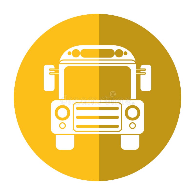 School Bus Transport Design Shadow Stock Vector - Illustration of ...
