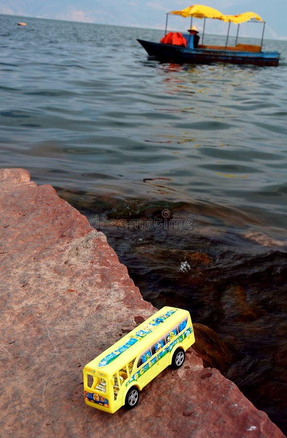 School bus in water stock photo. Image of leak, crashed - 2008188