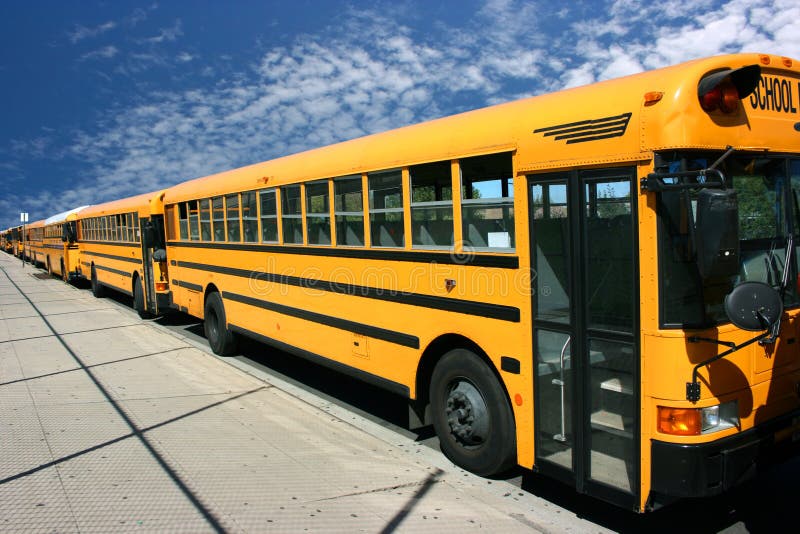 Front view of school bus stock image. Image of transportation - 2459387