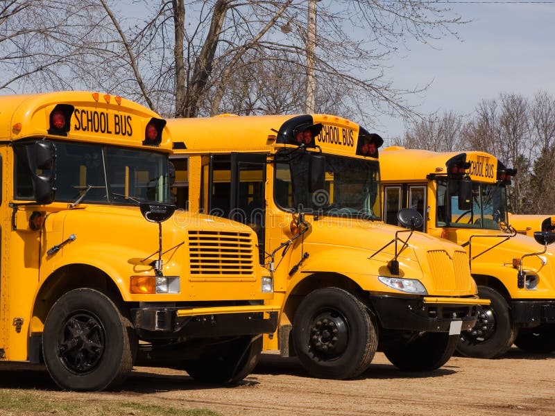 School Buses stock photo. Image of yellow, vehicle, school - 5116036