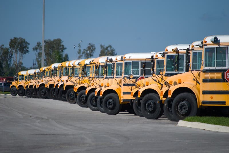 School Buses stock image. Image of delivery, public, school - 8060995