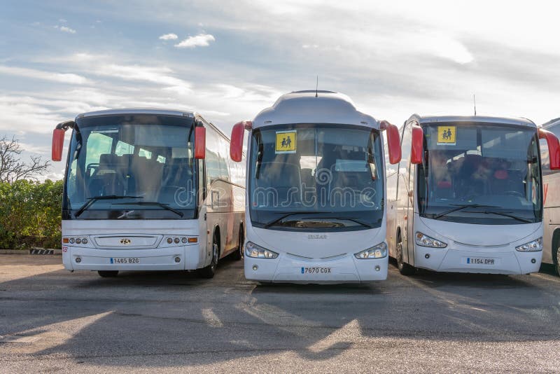 School Buses Parked Side by Side Editorial Image - Image of outdoors ...