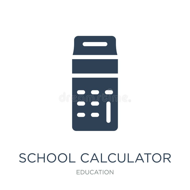 Old Calculator Icon in Trendy Design Style. Old Calculator Icon ...