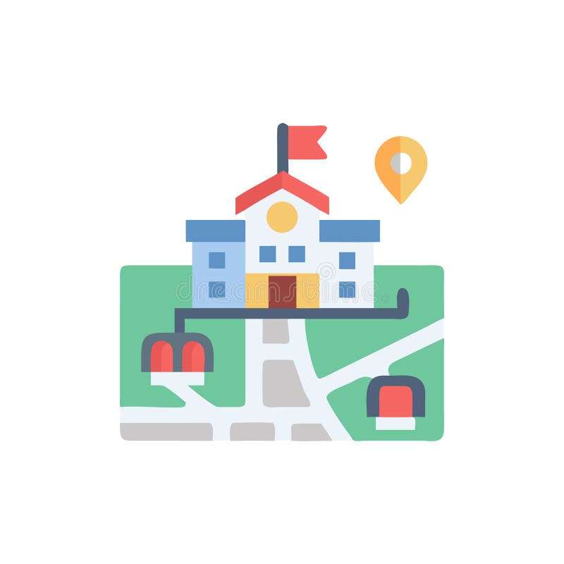 Location Map School City Stock Illustrations – 708 Location Map School ...