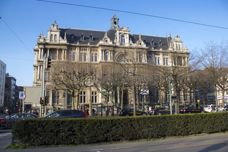 School in a castle editorial photography. Image of night - 90647207