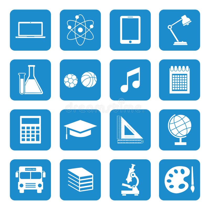 School Equipment Icon Vector Design Symbol Stock Vector - Illustration ...