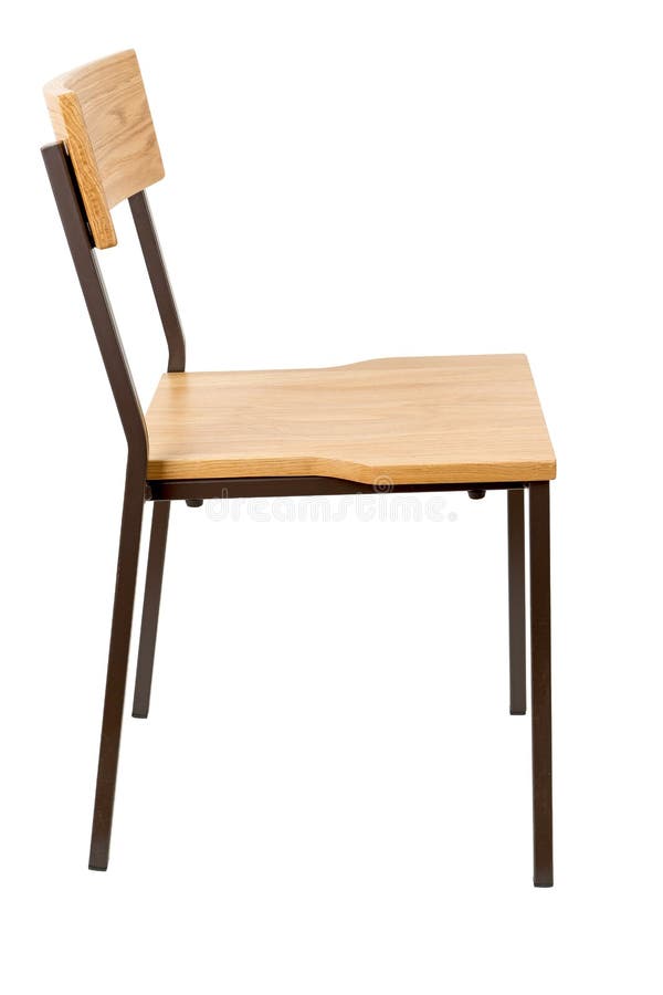 School Chair Isolated on White Stock Image - Image of style, black ...