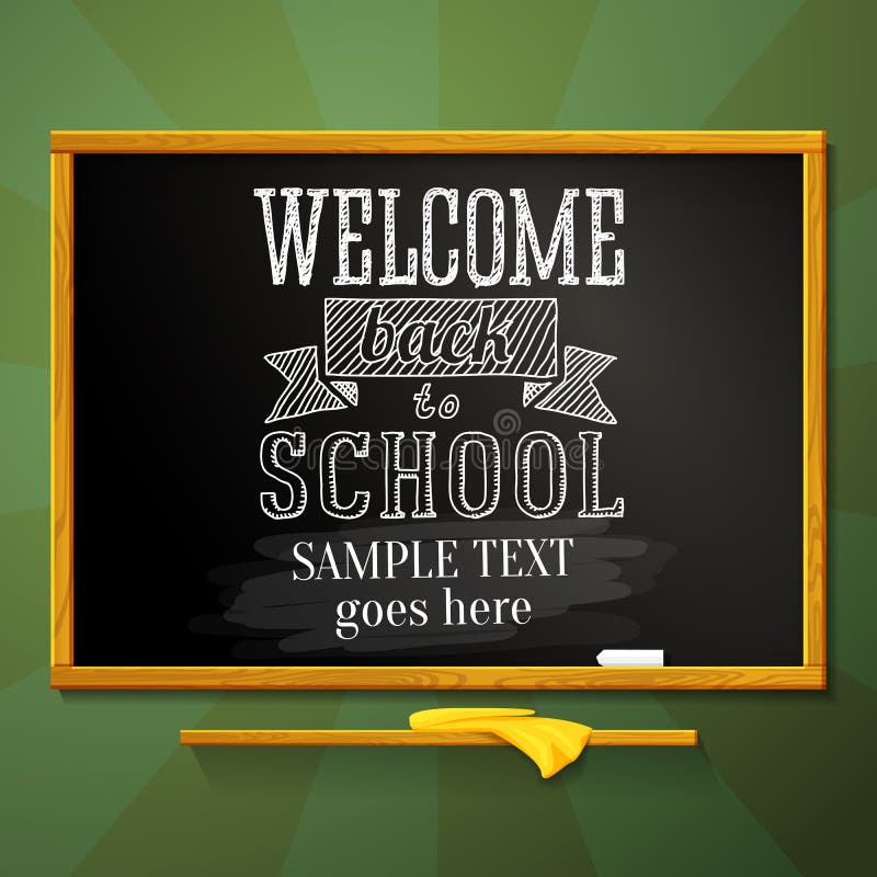 Welcome Chalkboard Lettering