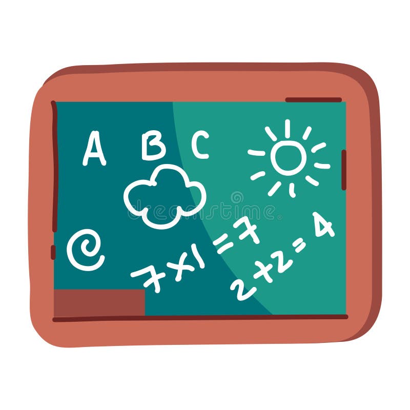 School chalkboard icon stock vector. Illustration of isolation - 289521674
