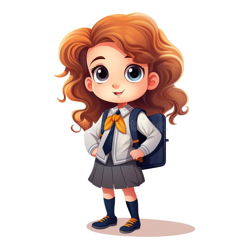 School Character Cartoon Style, Back To School High Quality Ai Image ...