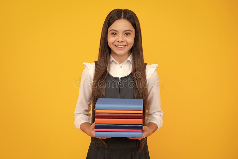 School Child with Book. Learning and Education. Stock Image - Image of ...