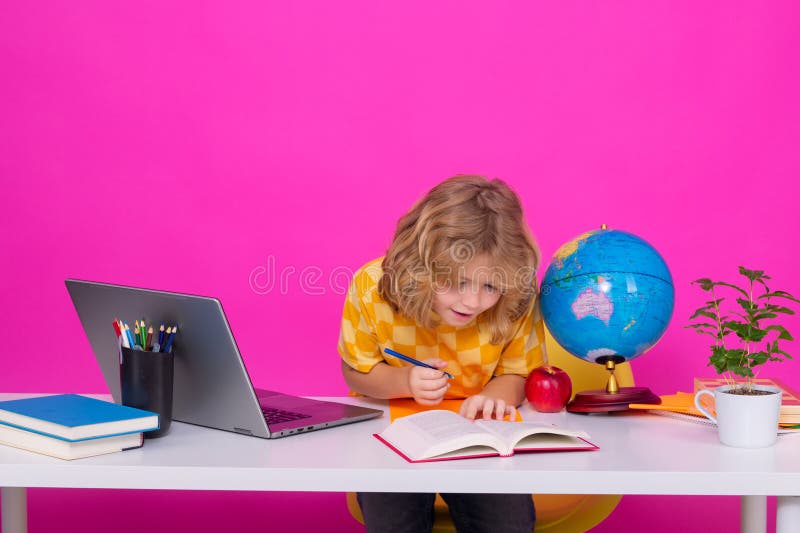 School Child Student Learning in Class, Study English Language at ...