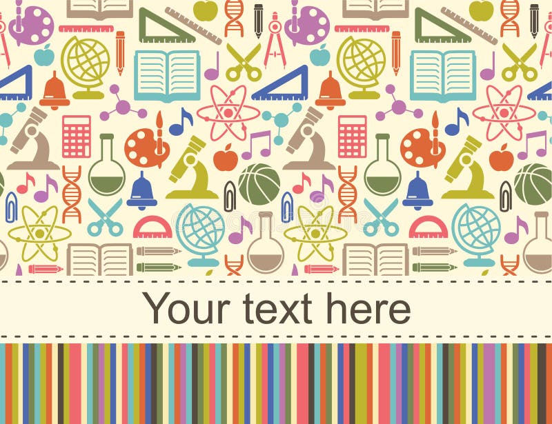 School Children Background with Place for Text Stock Vector ...