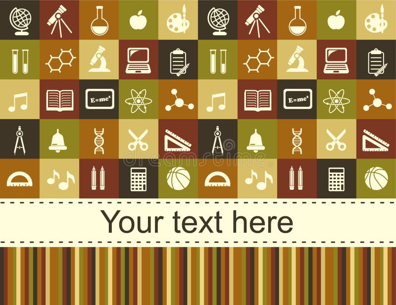 School Children Background With Place For Text Stock Vector ...