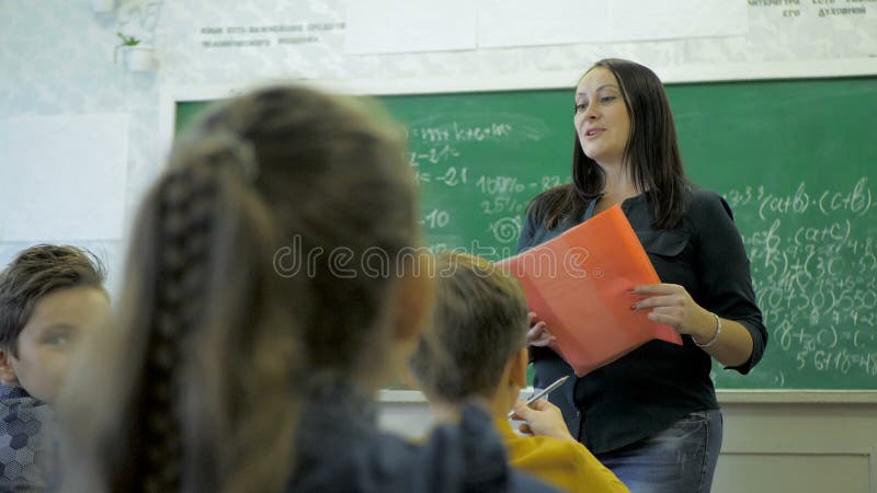School Children in Classroom at Lesson Stock Video - Video of learn ...