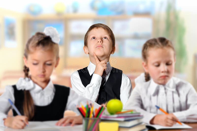 School Children in a Classroom Stock Image - Image of student, girl ...