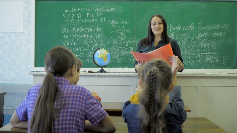 School Children in Classroom at Lesson Stock Video - Video of junior ...