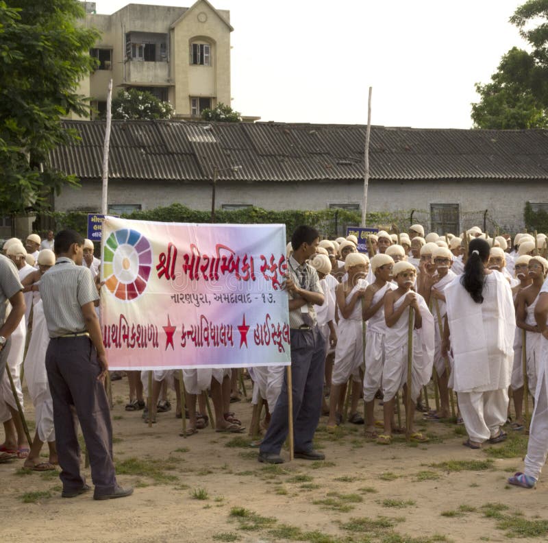 School Children Gathered in Queue Editorial Photo - Image of children ...