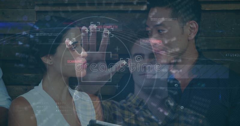 In School, Children Interacting with Animation on Futuristic ...