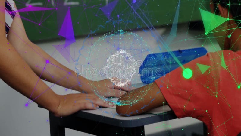 In School, Children Interacting with Digital Network Animation in ...
