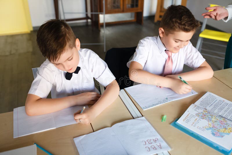 School. Children Learn in School. Training Students Stock Photo - Image ...