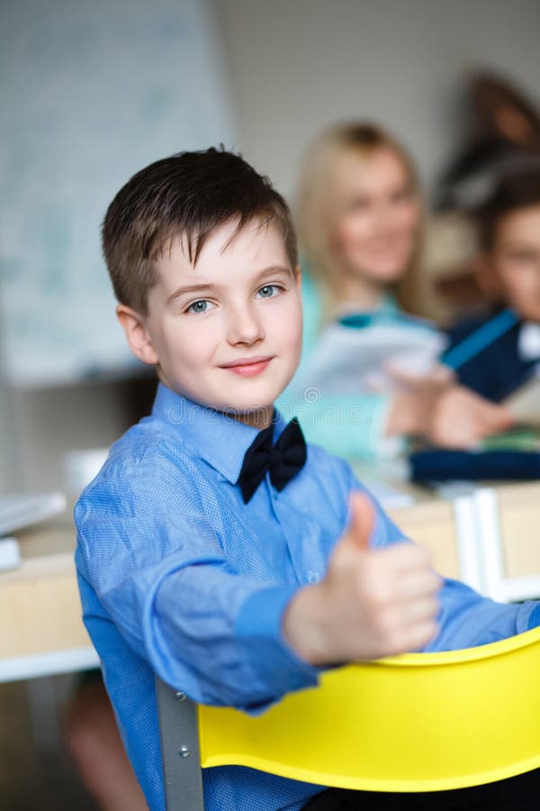 School. Children Learn in School. Training Students Stock Photo - Image ...