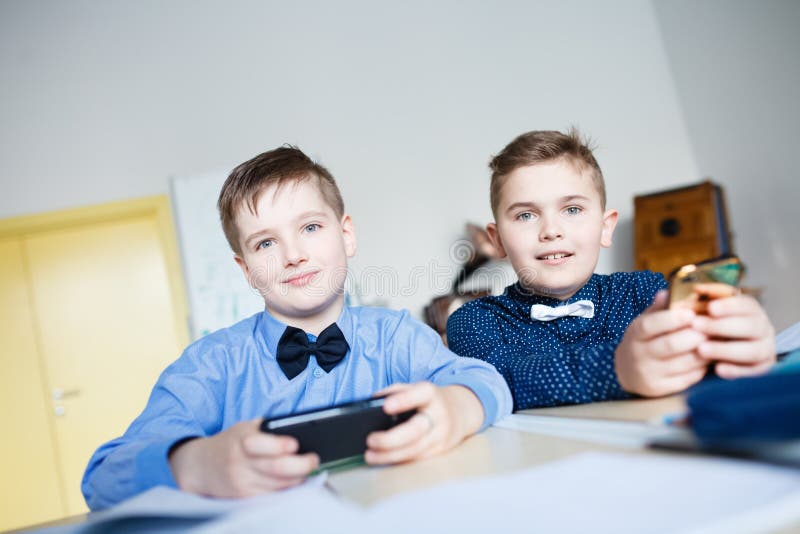 School. Children Learn in School. Training Students Stock Image - Image ...